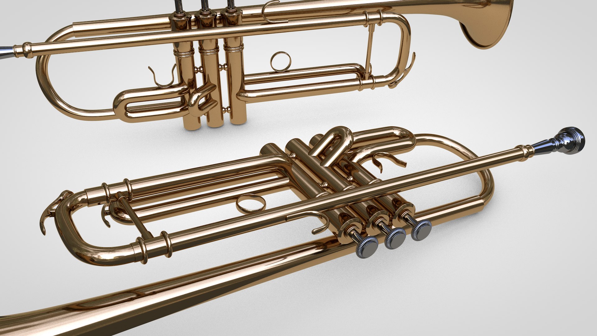 3D Trumpet Model - TurboSquid 1186307