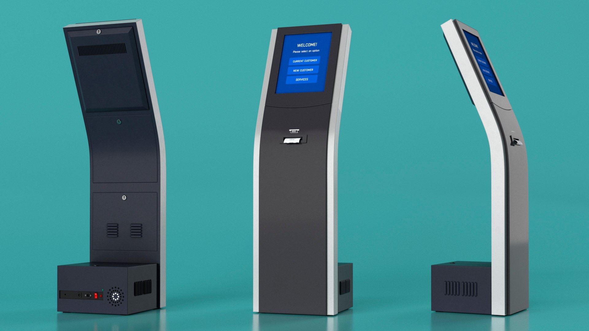 3D Electronic Queue Device Black - TurboSquid 2267794