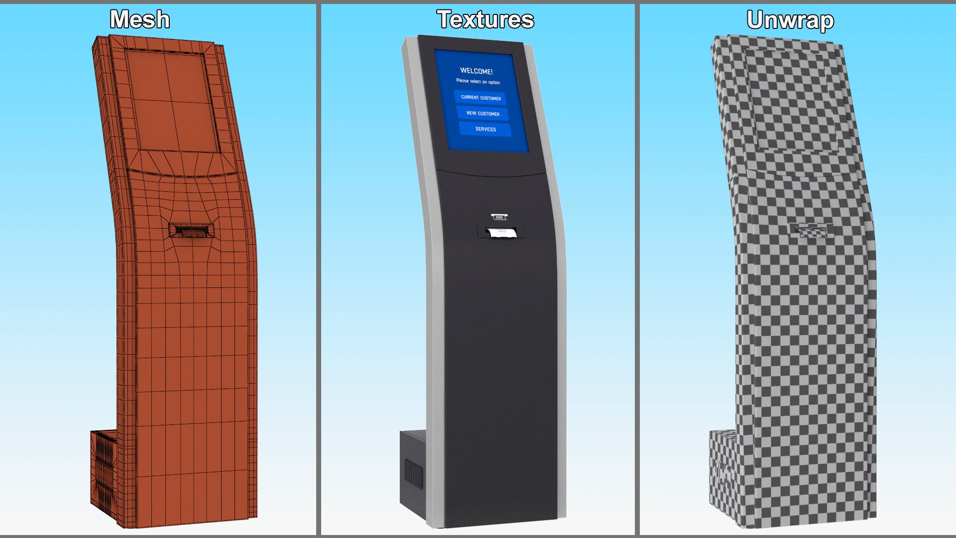 3D Electronic Queue Device Black - TurboSquid 2267794