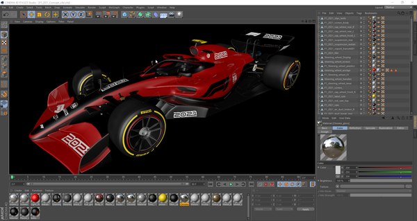 F1 2021 concept 3D model - TurboSquid 1558497
