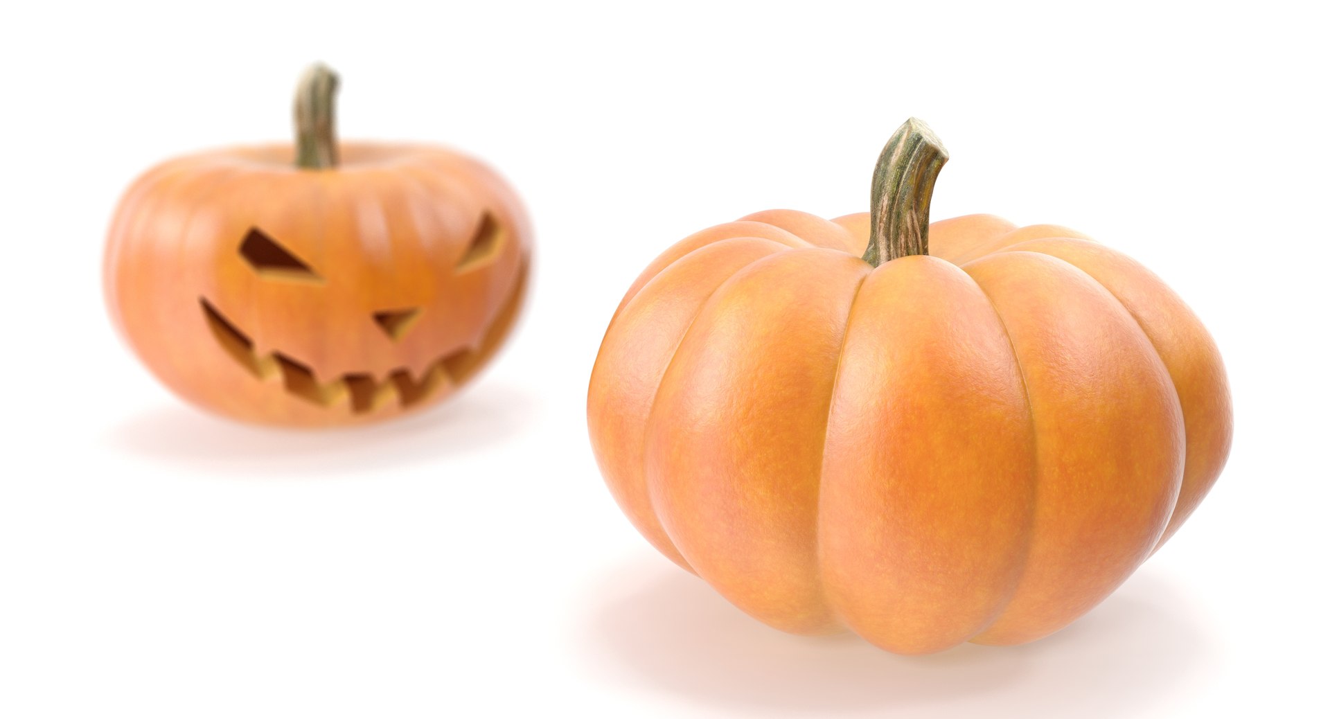 max halloween pumpkin photorealistic