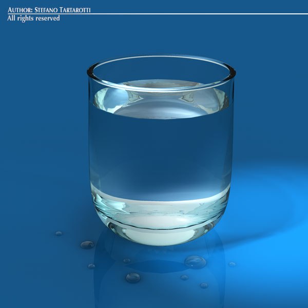 3ds max glass water