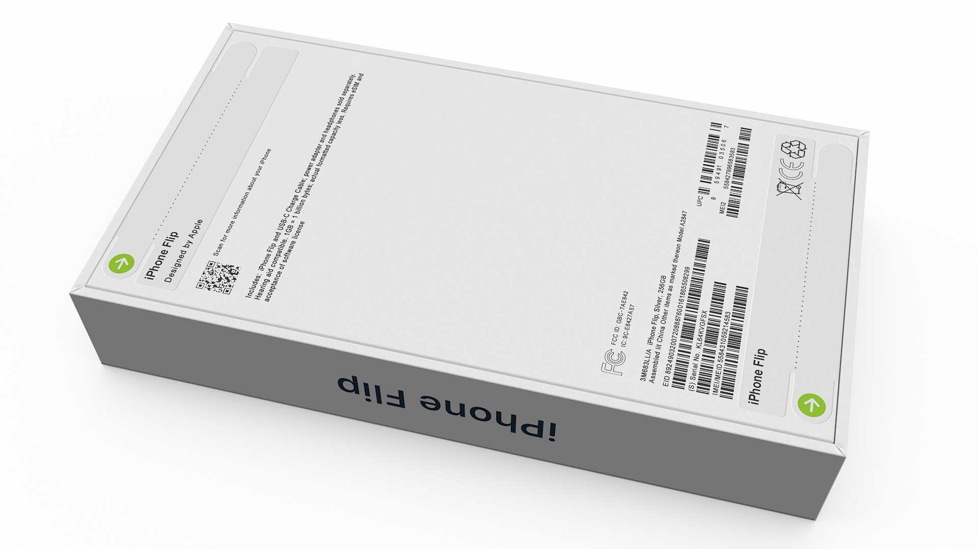 Apple IPhone Flip Packaging Box 3D Model - TurboSquid 2318860