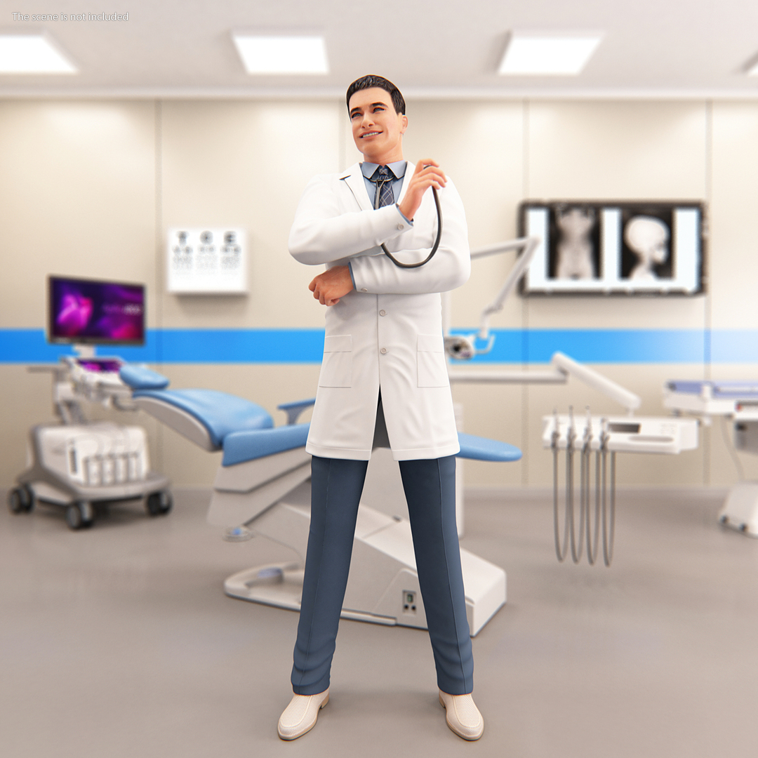 modelo 3d Doctor masculino aparejado - TurboSquid 1521246
