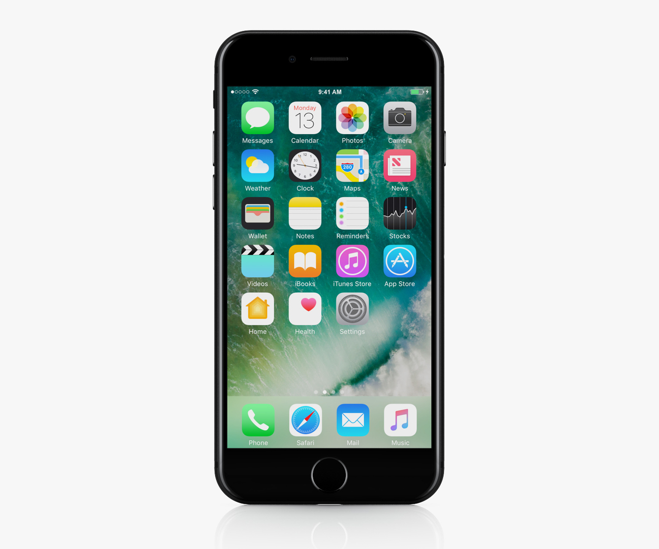 Apple Iphone 7 Black 3d Model