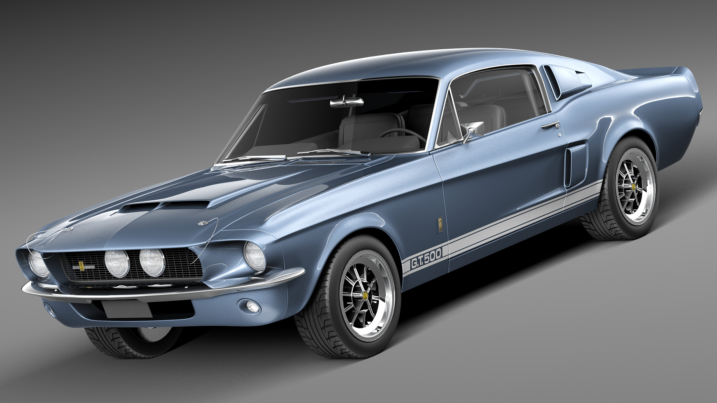 modelo 3d Ford Mustang Shelby Cobra GT500 1967 - TurboSquid 612741