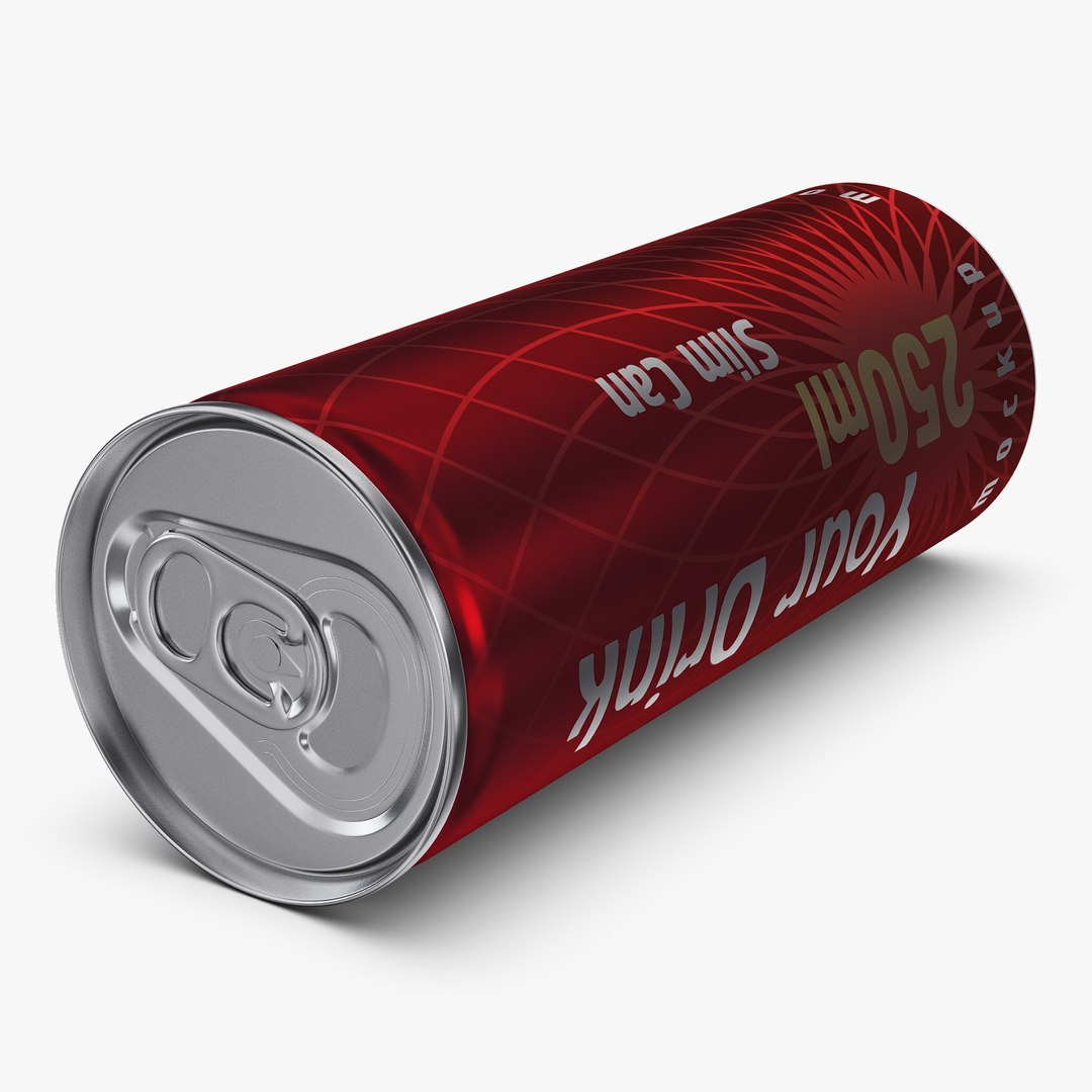 3D Aluminum Slim Can 250ml V 2 Model - TurboSquid 1907054