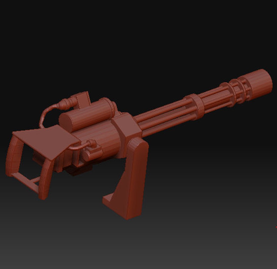 Obj M134 Minigun Gun