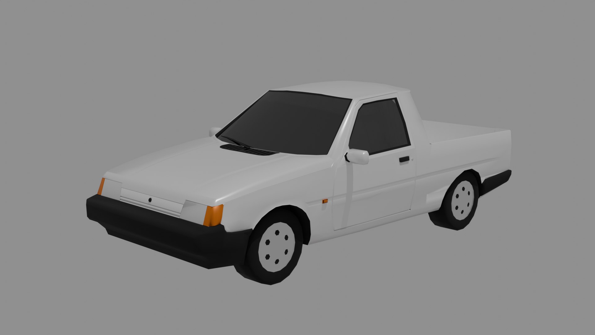 Free 3D Ukrainian Car ZAZ 110550 Tavria PickUp 1993 Free Low-poly 3D ...