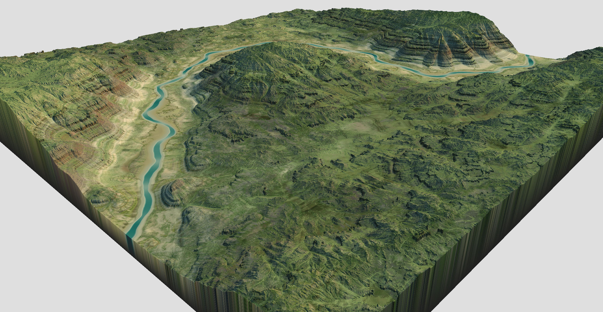 3D terrain landscape valley - TurboSquid 1685087