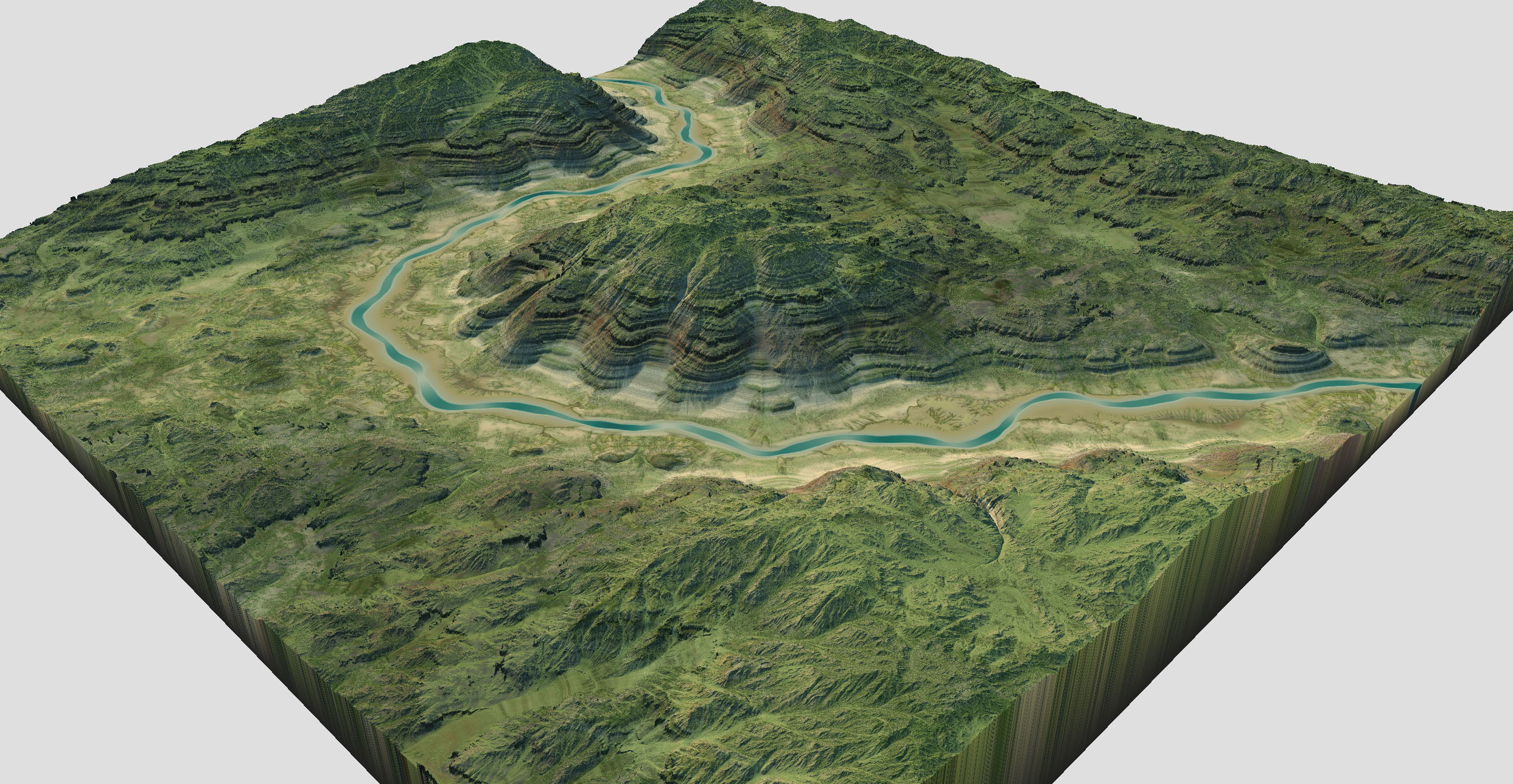 3D terrain landscape valley - TurboSquid 1685087