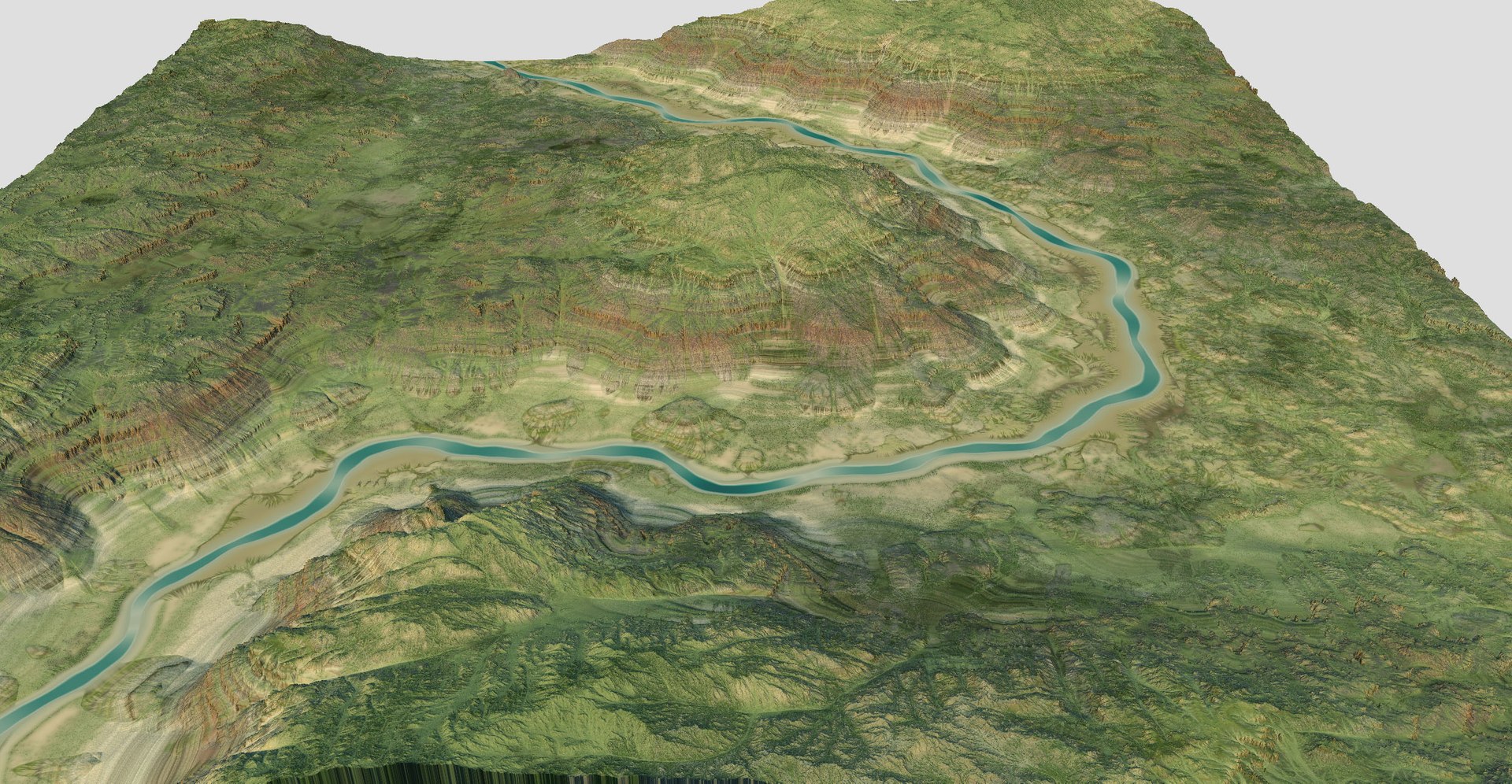 3D Terrain Landscape Valley - TurboSquid 1685087