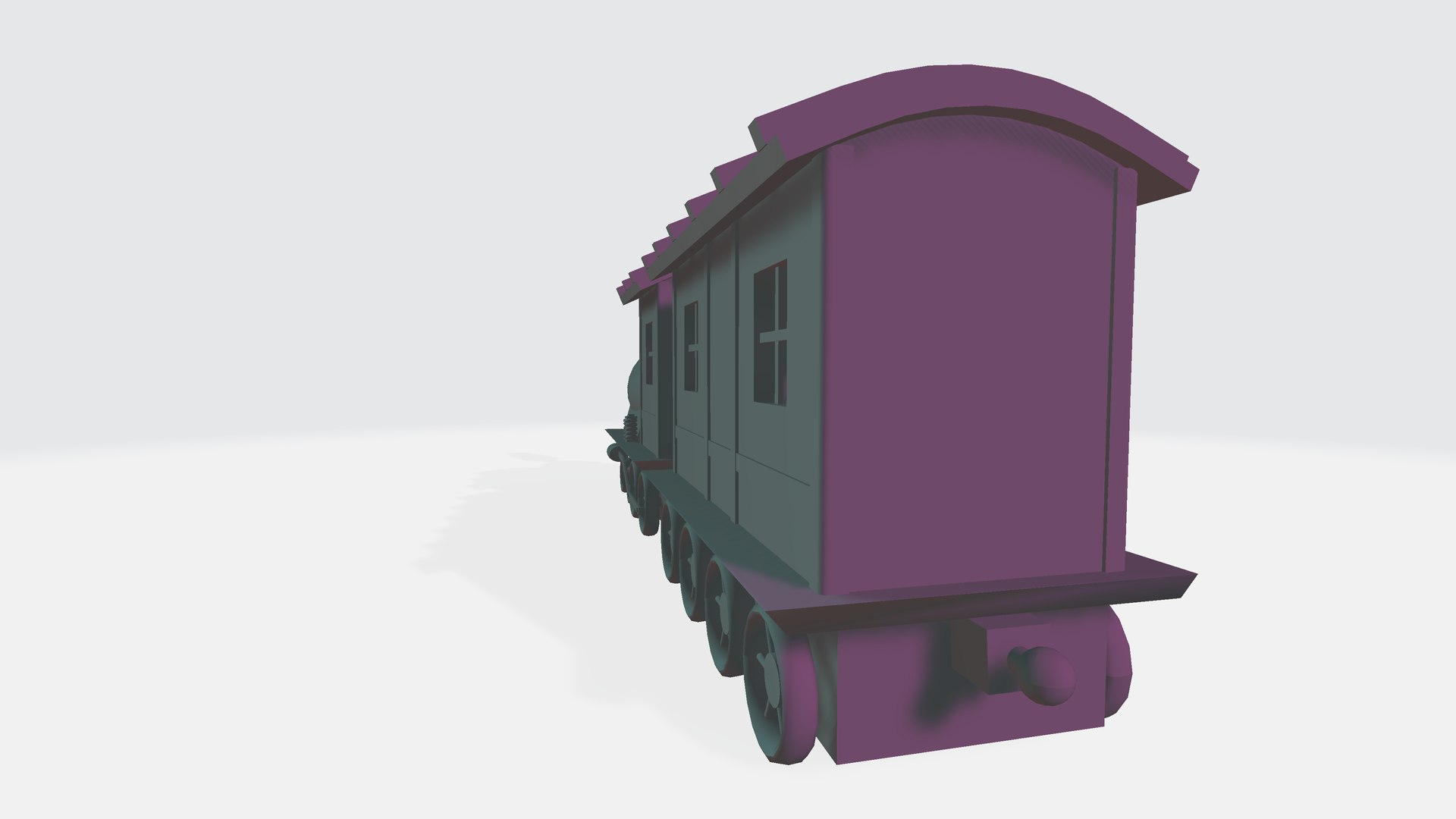 Low Poly 3D Model - Locomotive Train 3D - TurboSquid 2070298