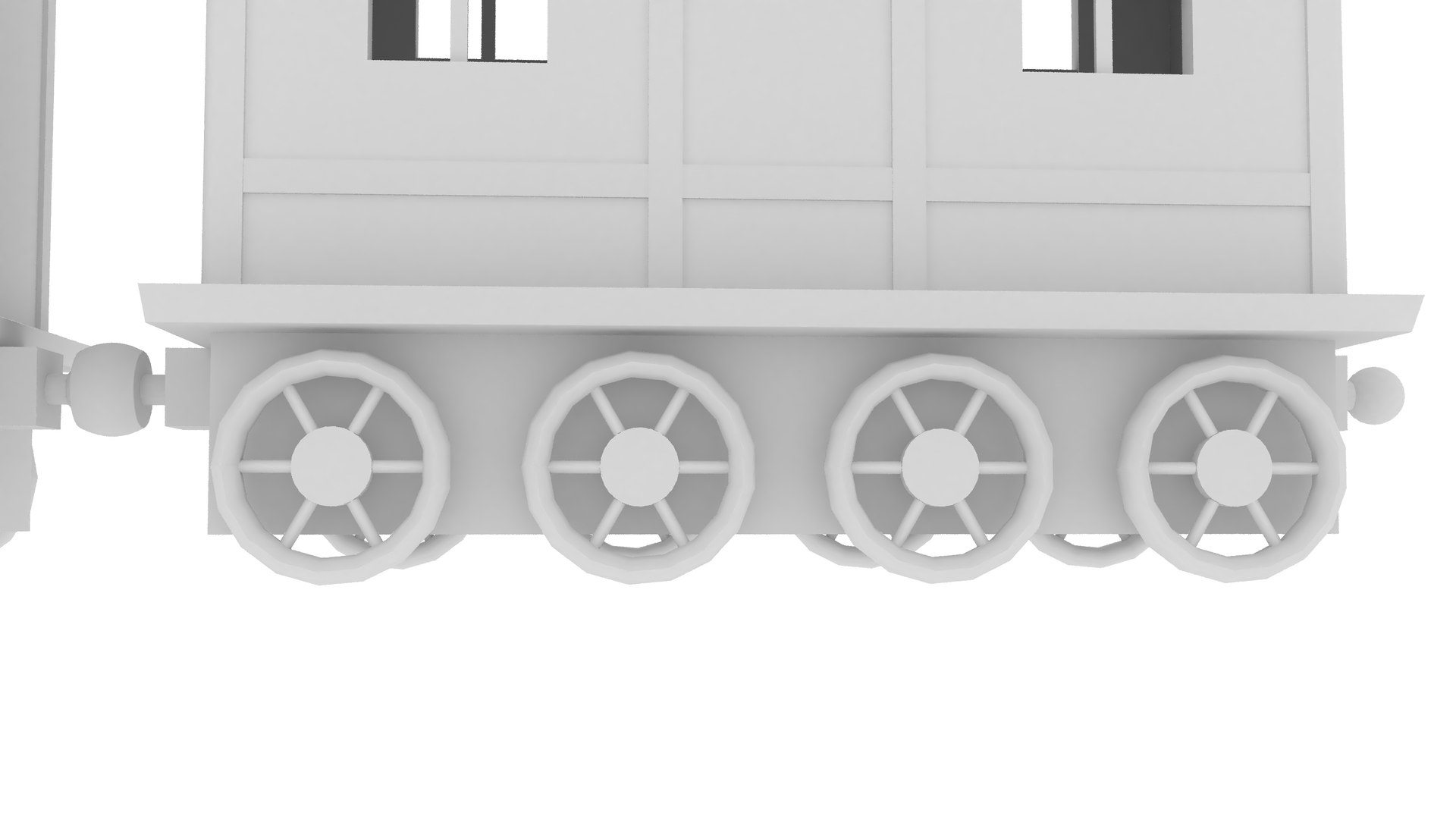 Low Poly 3D Model - Locomotive Train 3D - TurboSquid 2070298