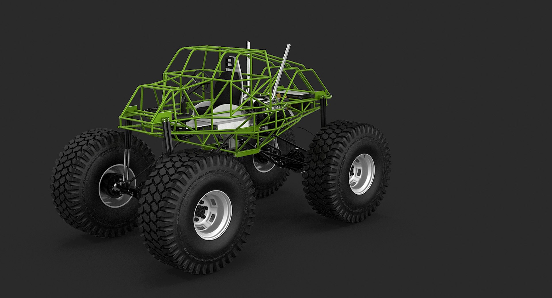 Monster Truck Chassis 3d Model