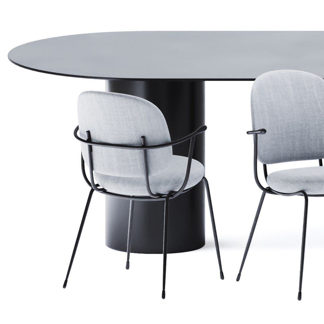 3D Dining Table MM8 by Desalto model - TurboSquid 1719003