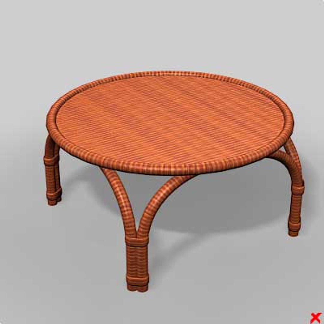 3d model wicker furniture