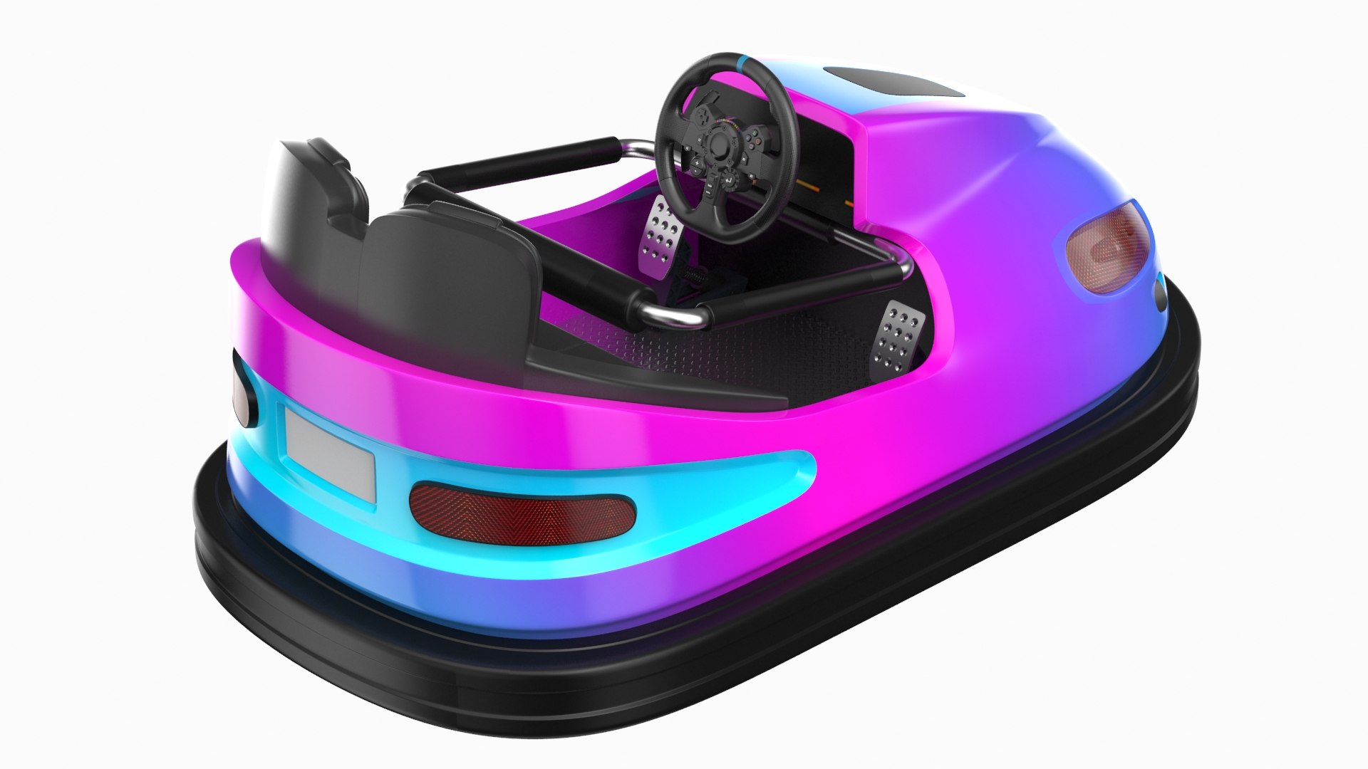 Detailed Dodgem Platform With Bumper Cars 3D Model - TurboSquid 2123296