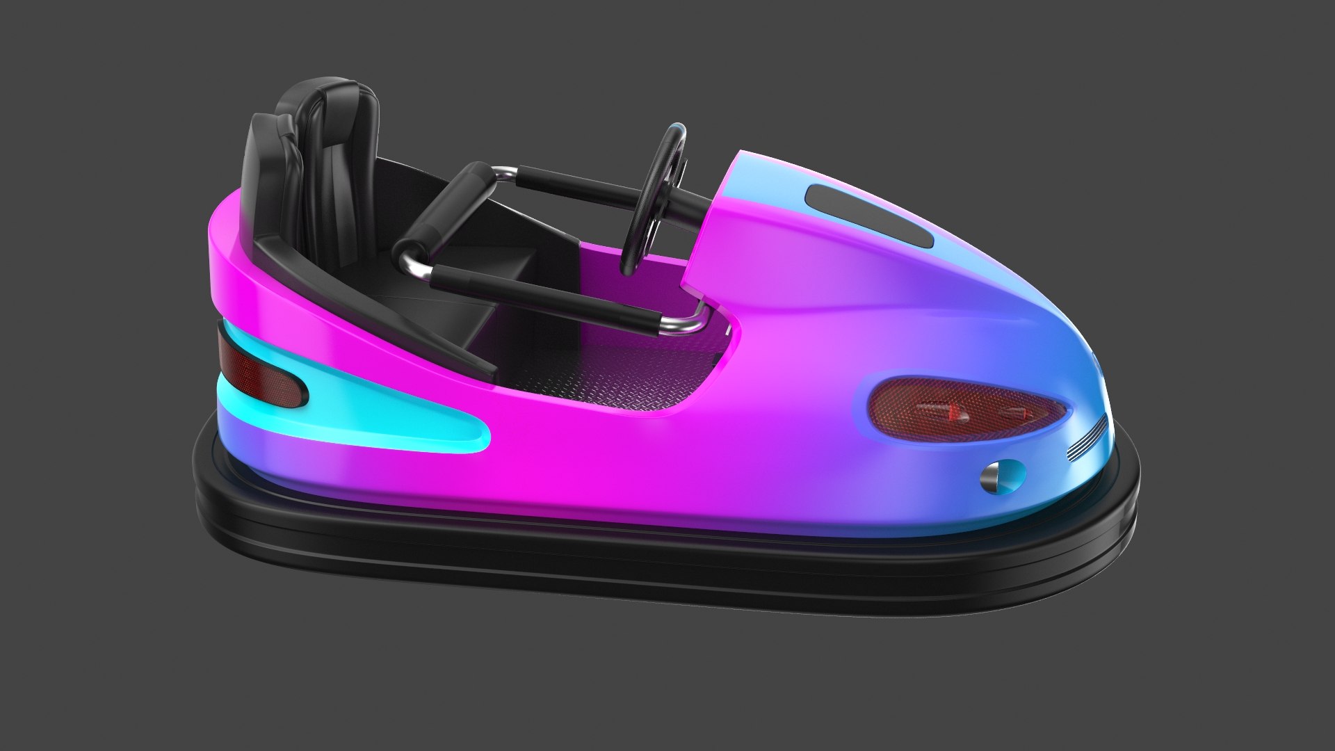Detailed Dodgem Platform With Bumper Cars 3D Model - TurboSquid 2123296