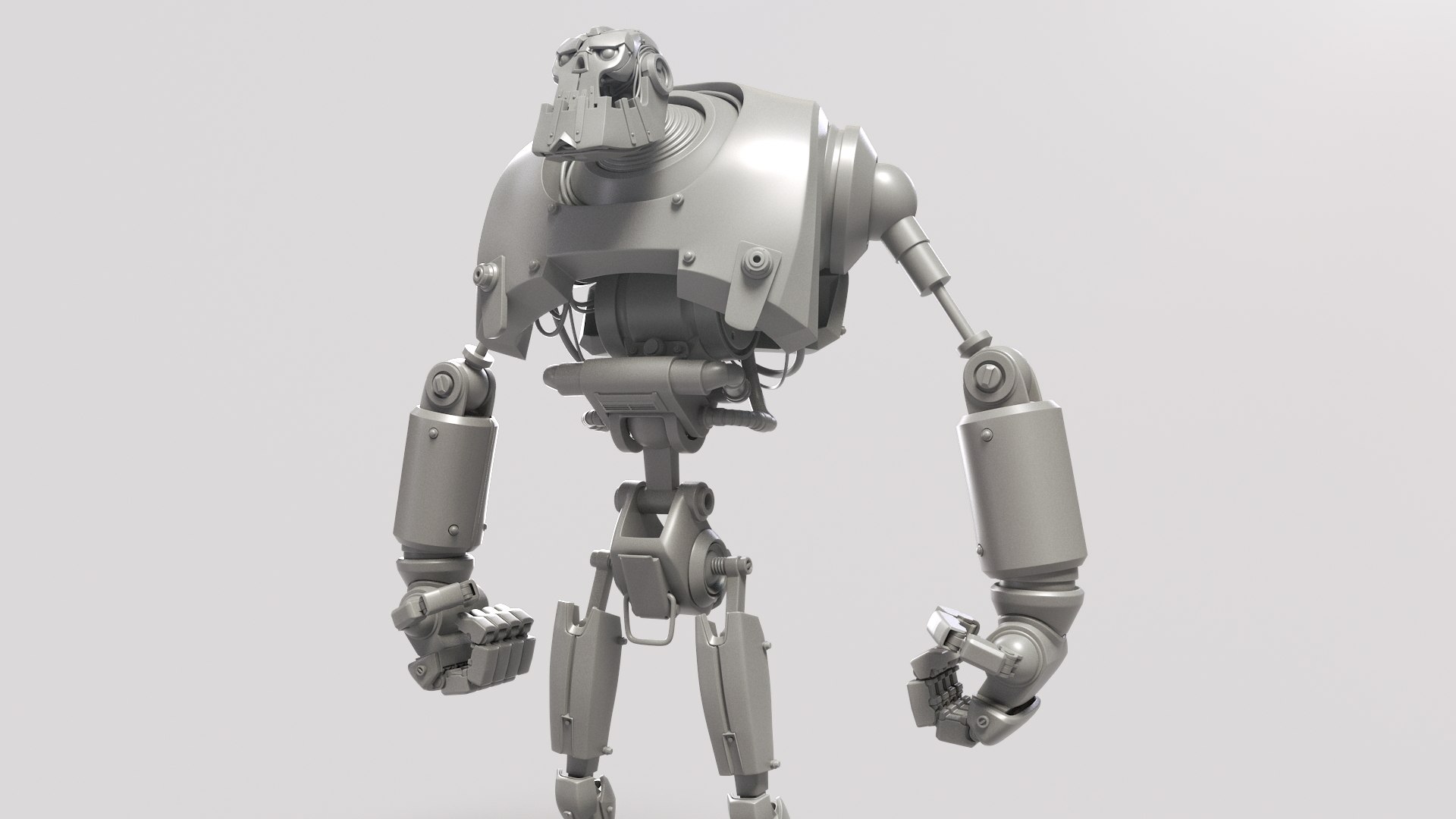 Robot fighter 3D model - TurboSquid 1679279