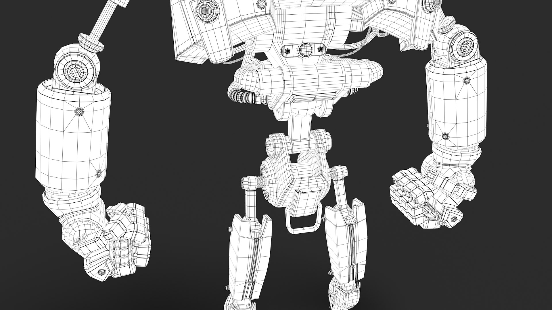 Robot fighter 3D model - TurboSquid 1679279