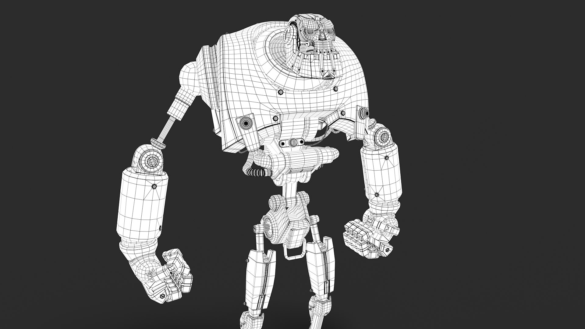 Robot fighter 3D model - TurboSquid 1679279