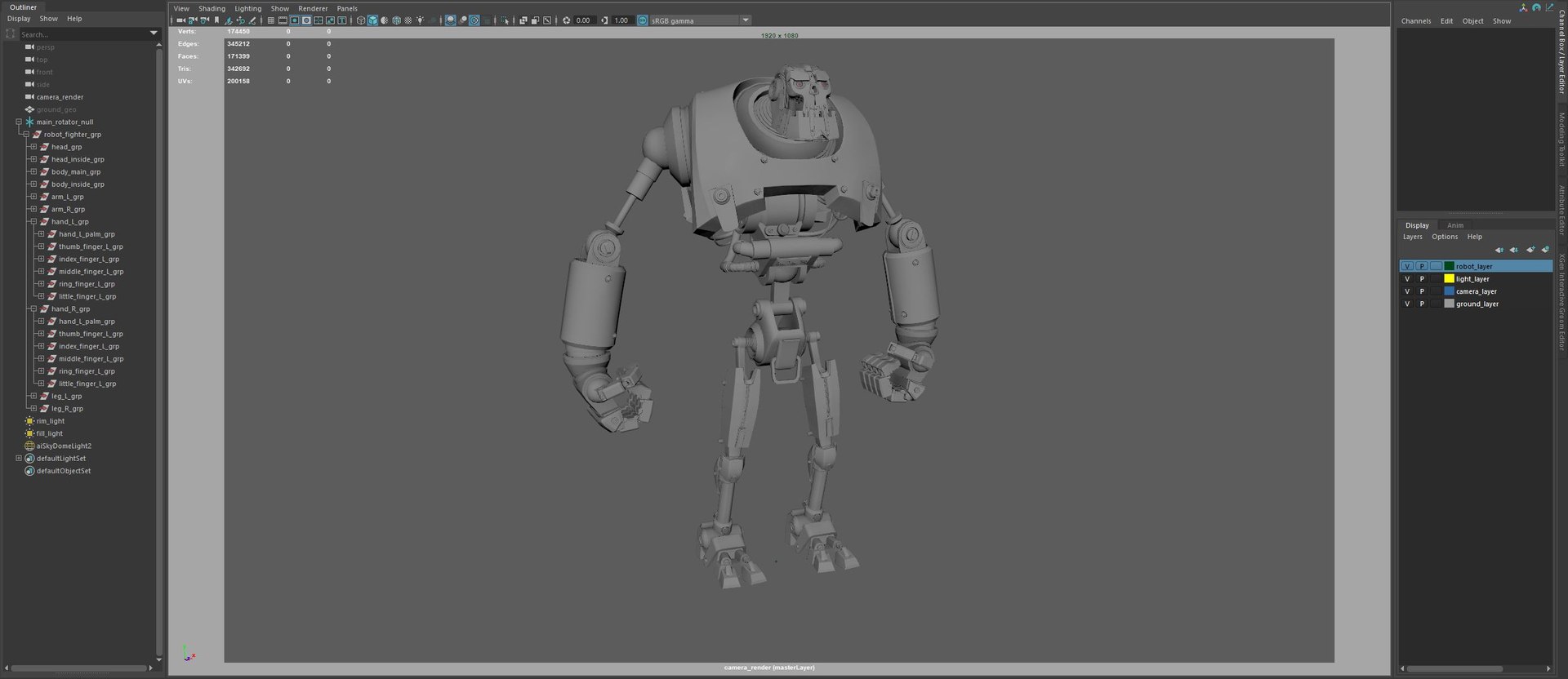 Robot Fighter 3D Model - TurboSquid 1679279