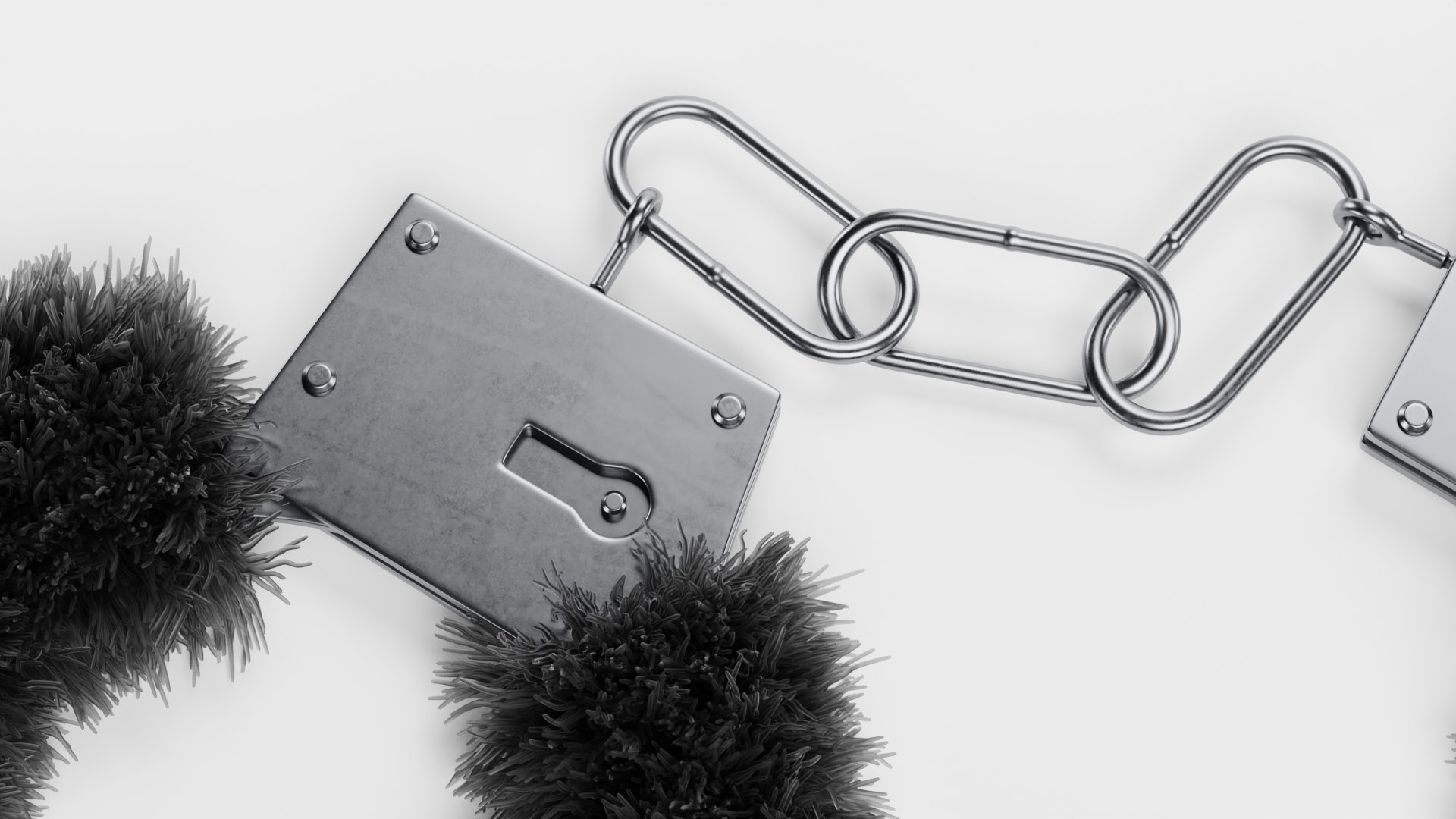 Fluffy Handcuffs With Keys 2 3D Model - TurboSquid 1807884