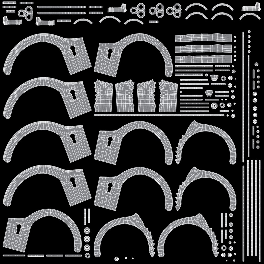 Fluffy Handcuffs With Keys 2 3D Model - TurboSquid 1807884