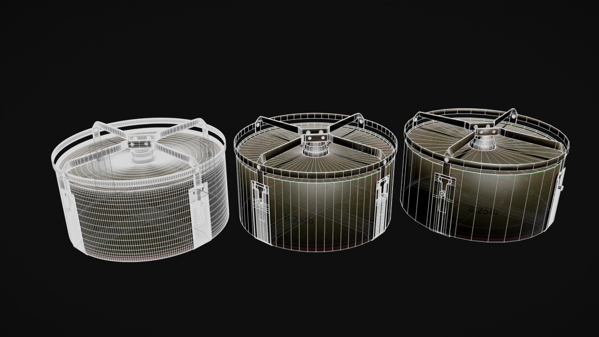 British WW2 Mine Pack 3D - TurboSquid 2352431