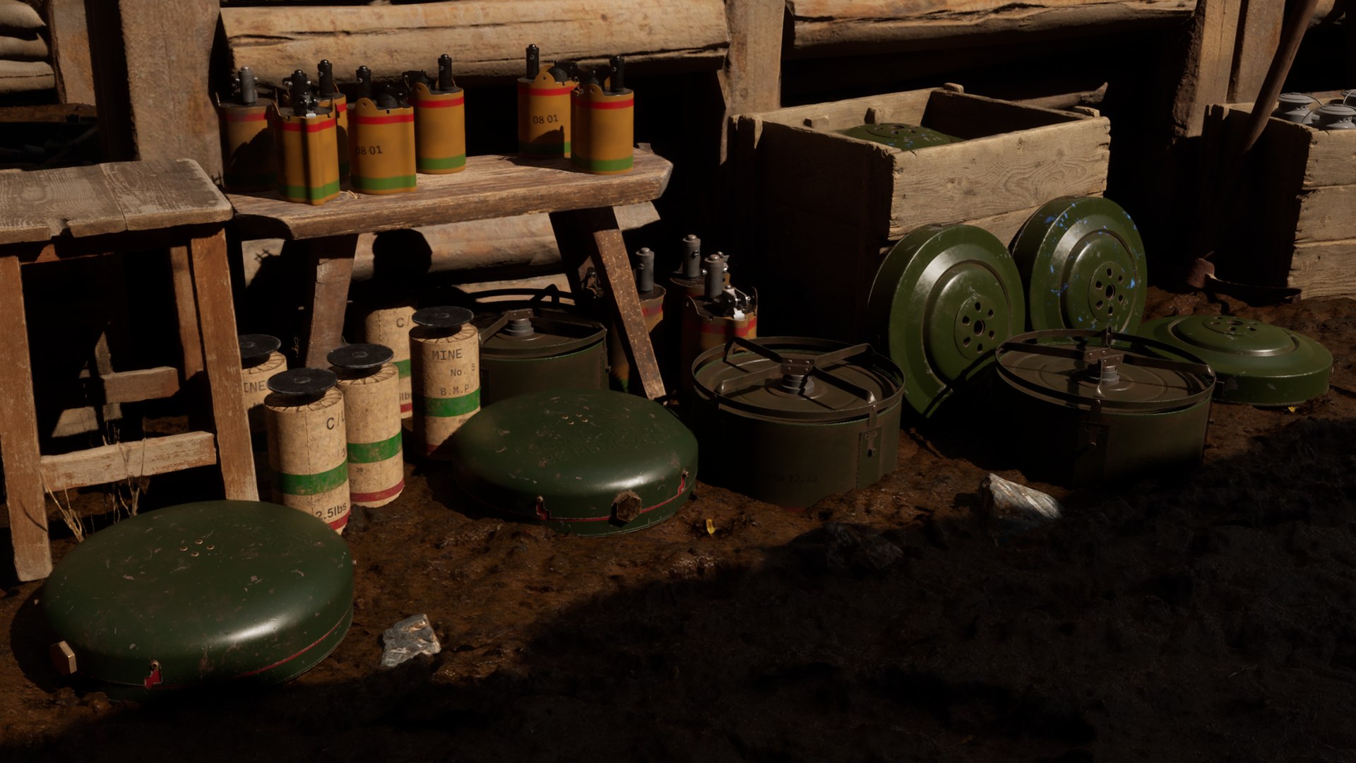 British WW2 Mine Pack 3D - TurboSquid 2352431