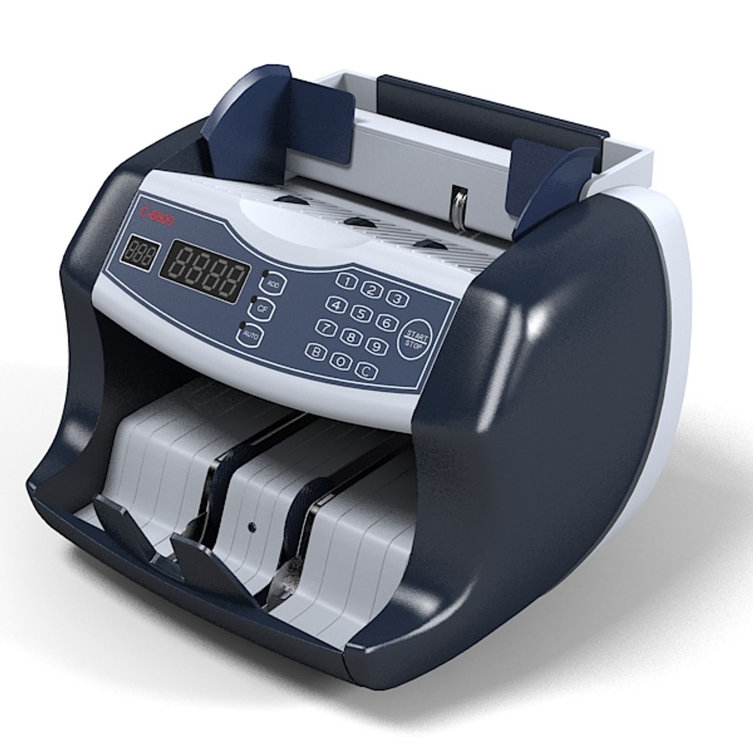 3d Model Currency Money Counter C-600
