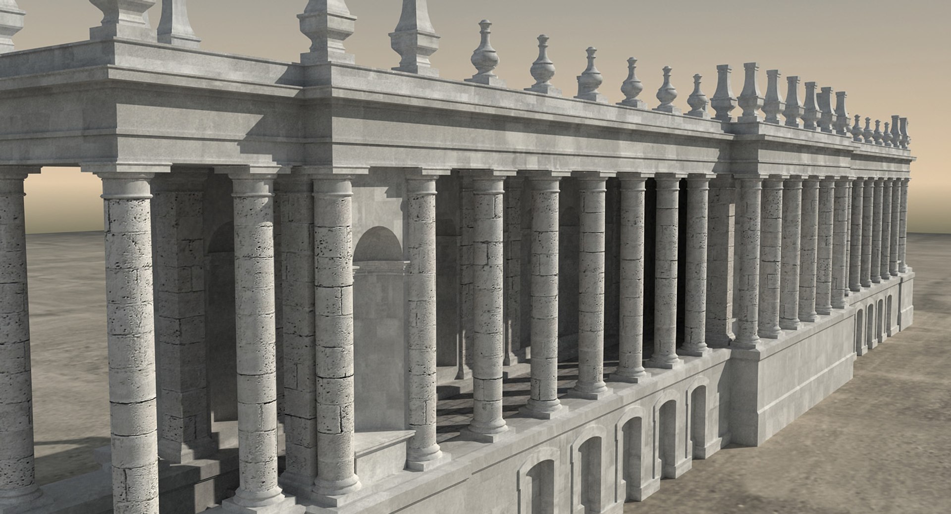 3D Temple Building - TurboSquid 1256611