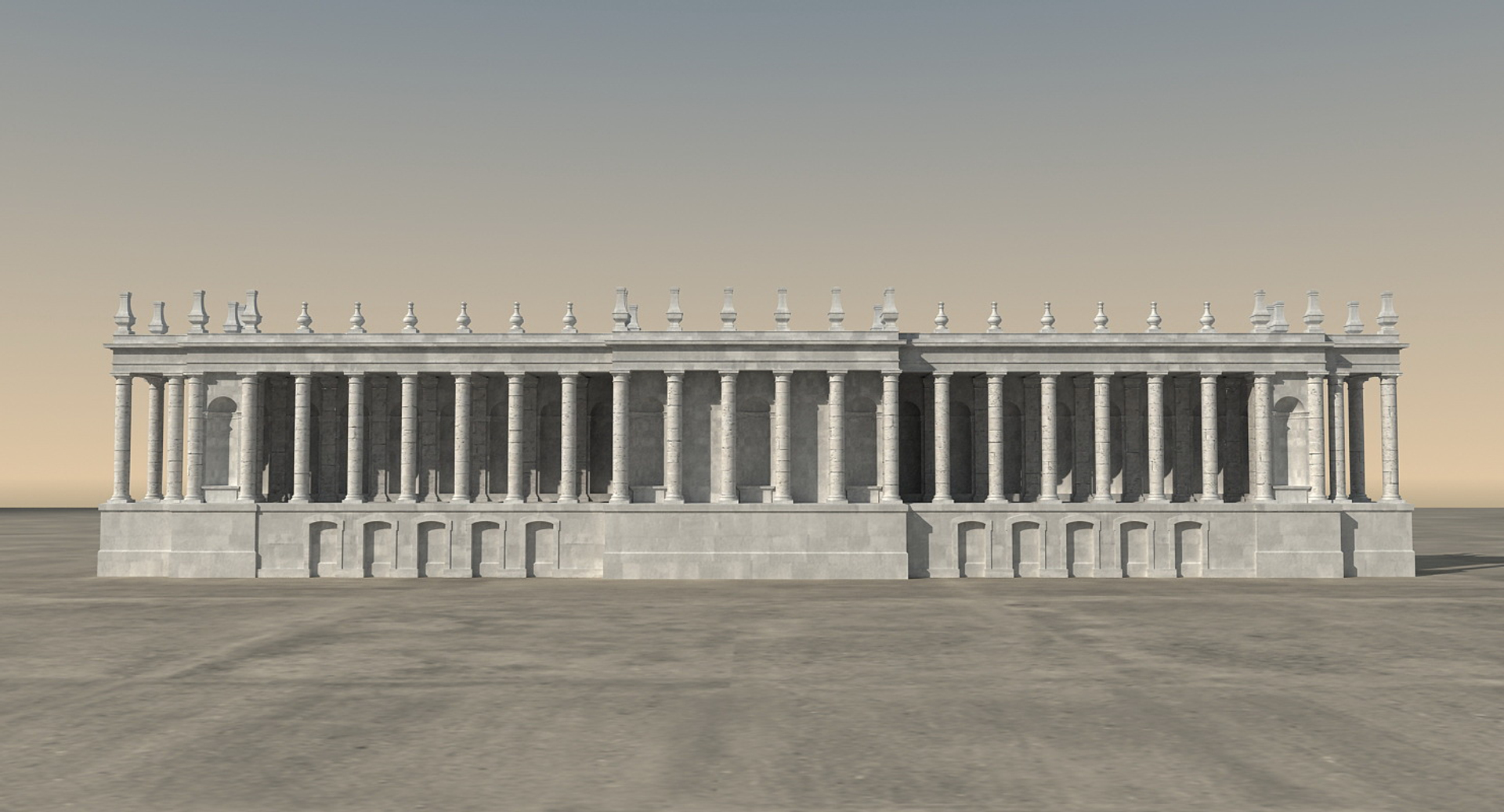 3D temple building - TurboSquid 1256611