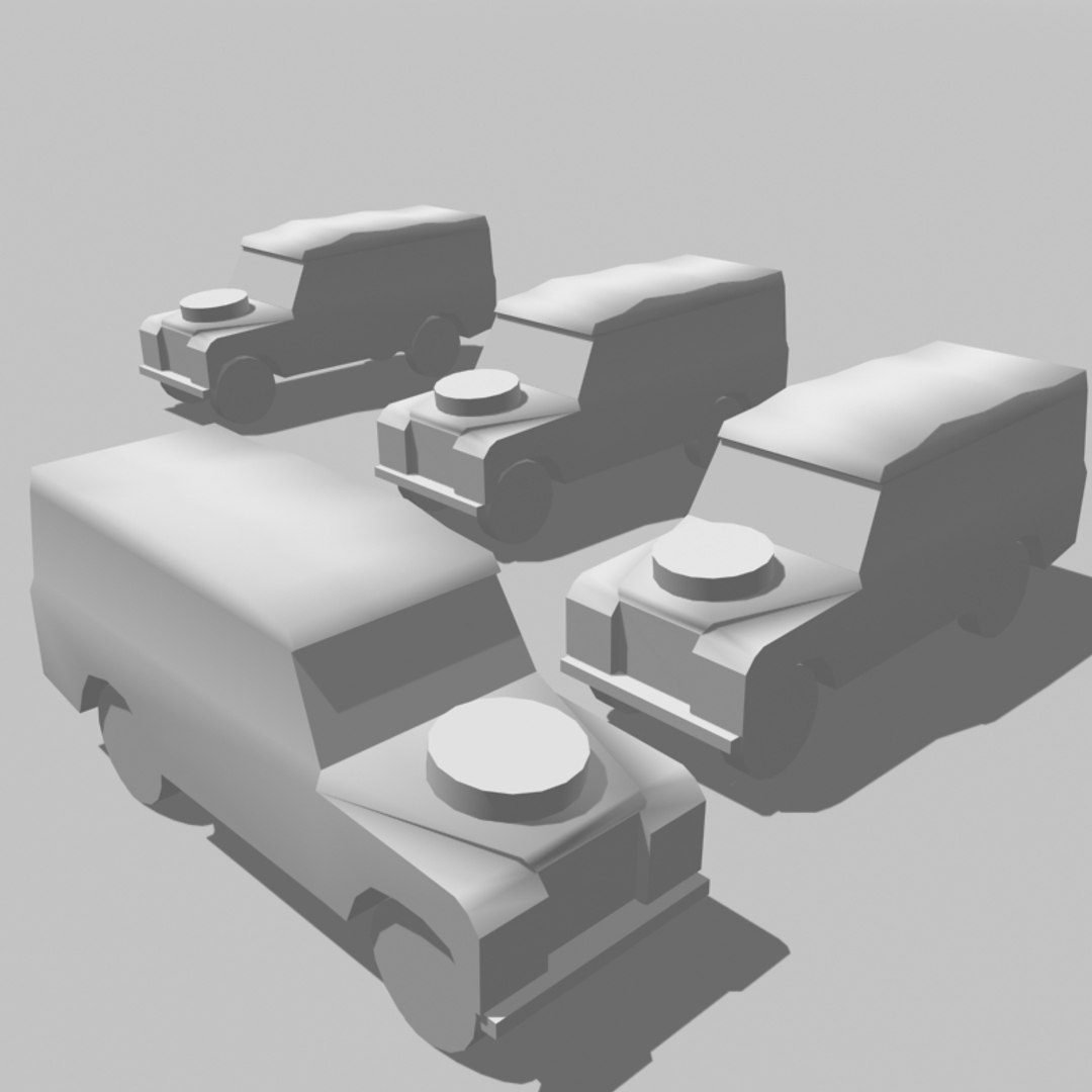 3ds max land rover defender suv