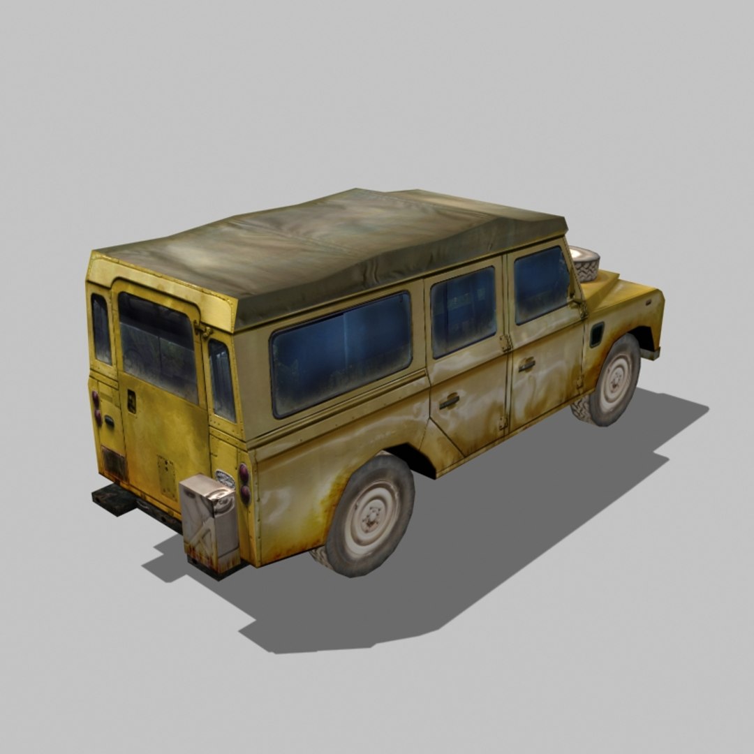 3ds max land rover defender suv
