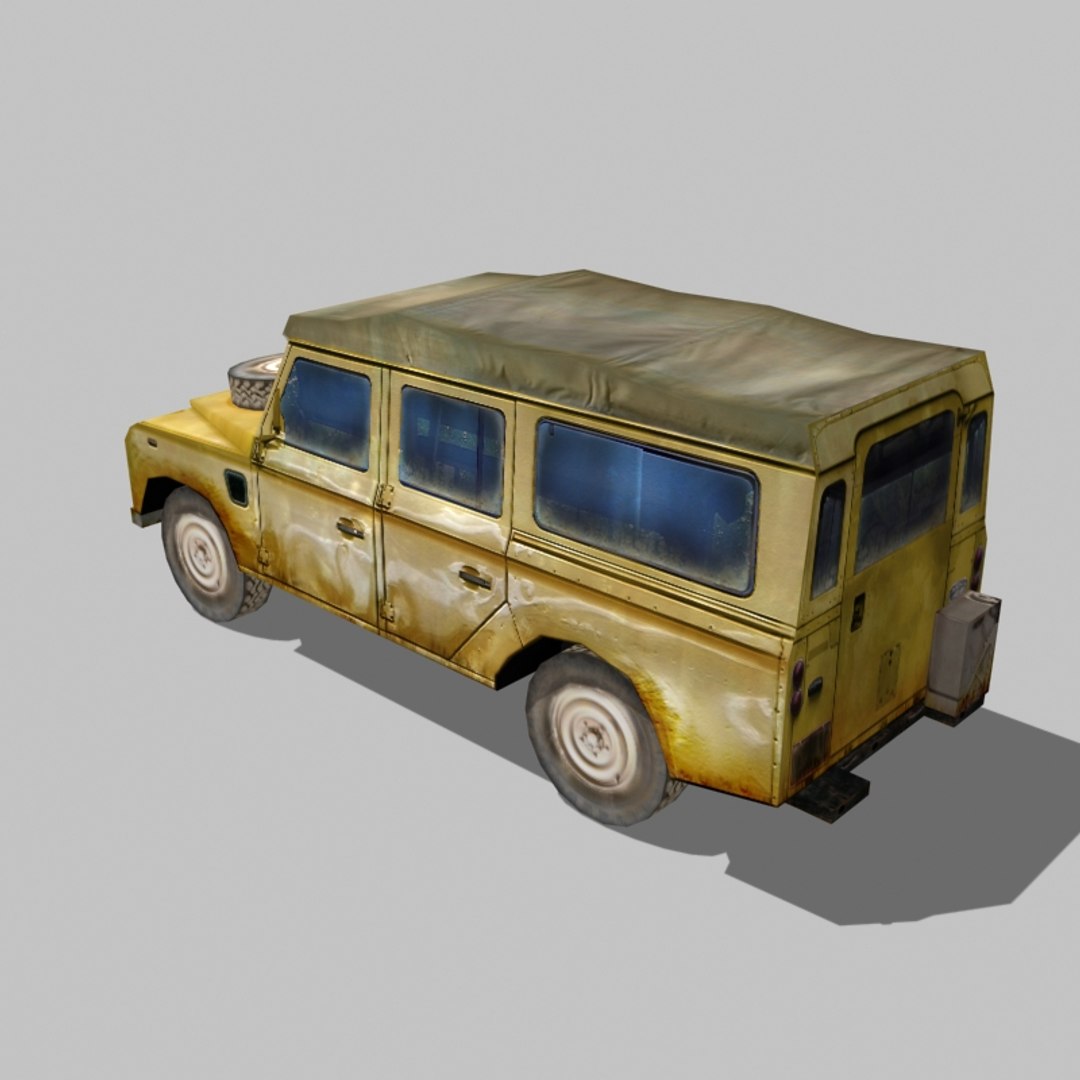 3ds max land rover defender suv