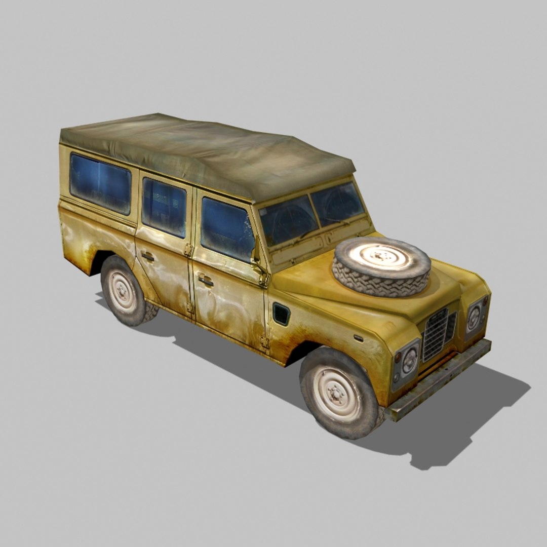 3ds max land rover defender suv