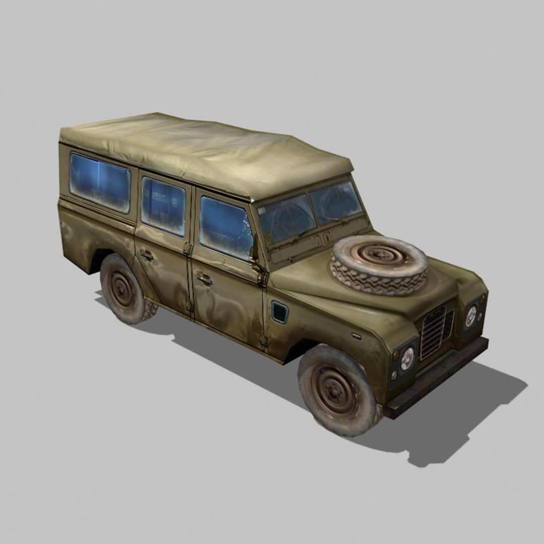 3ds max land rover defender suv