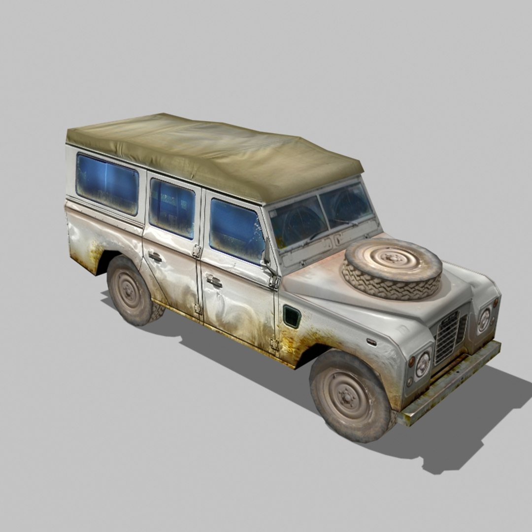 3ds max land rover defender suv