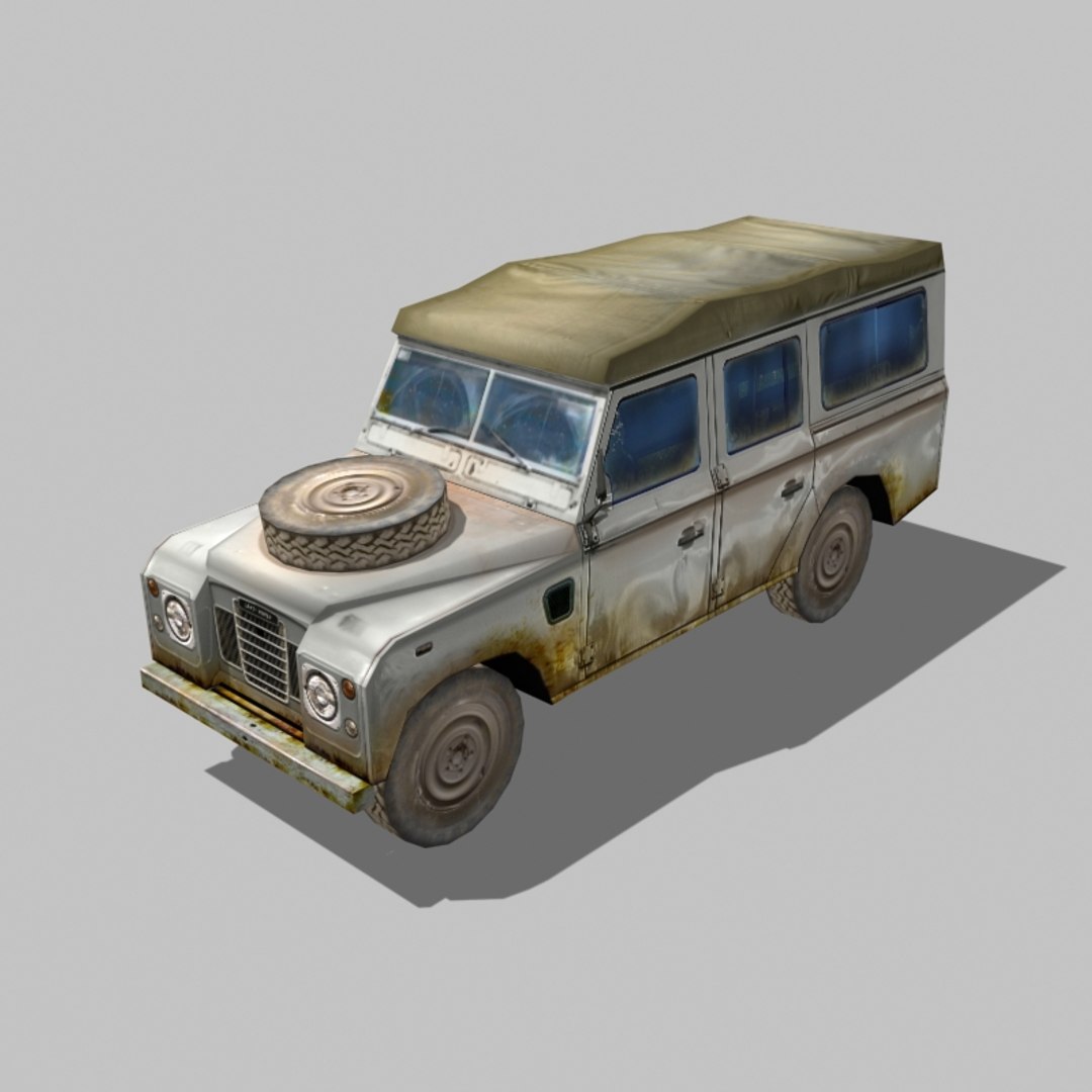 3ds max land rover defender suv