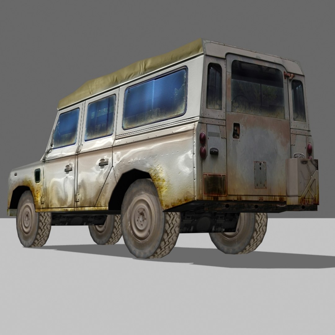 3ds max land rover defender suv