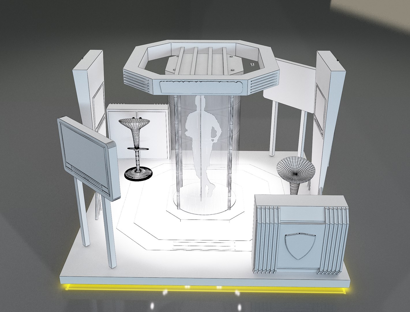 3D Booth Exhibition Stand A665g - TurboSquid 2269150