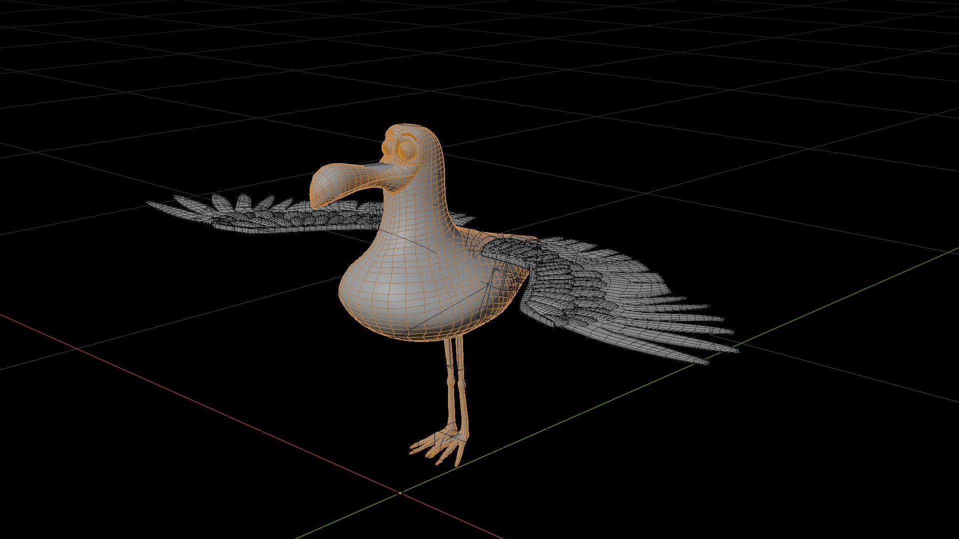 Stylized Bird Cartoon Rigged 3D - TurboSquid 2248356