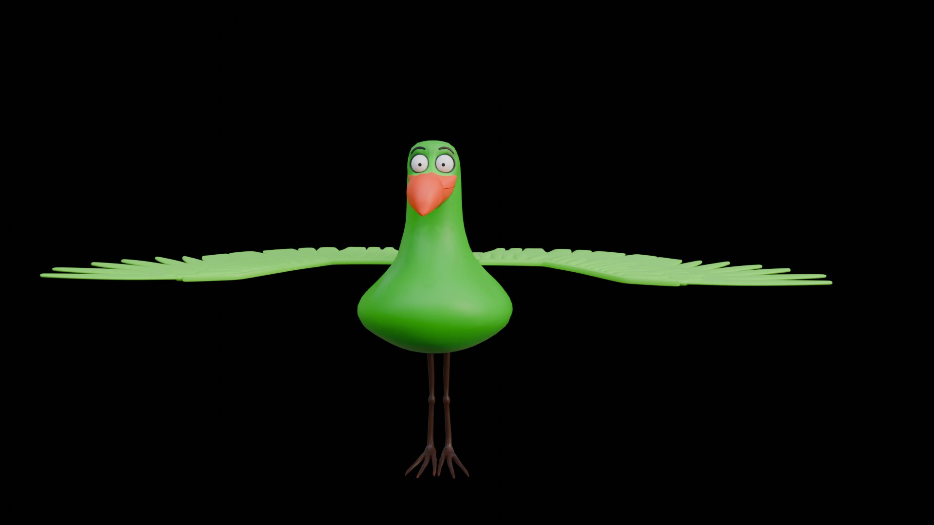 Stylized Bird Cartoon Rigged 3D - TurboSquid 2248356