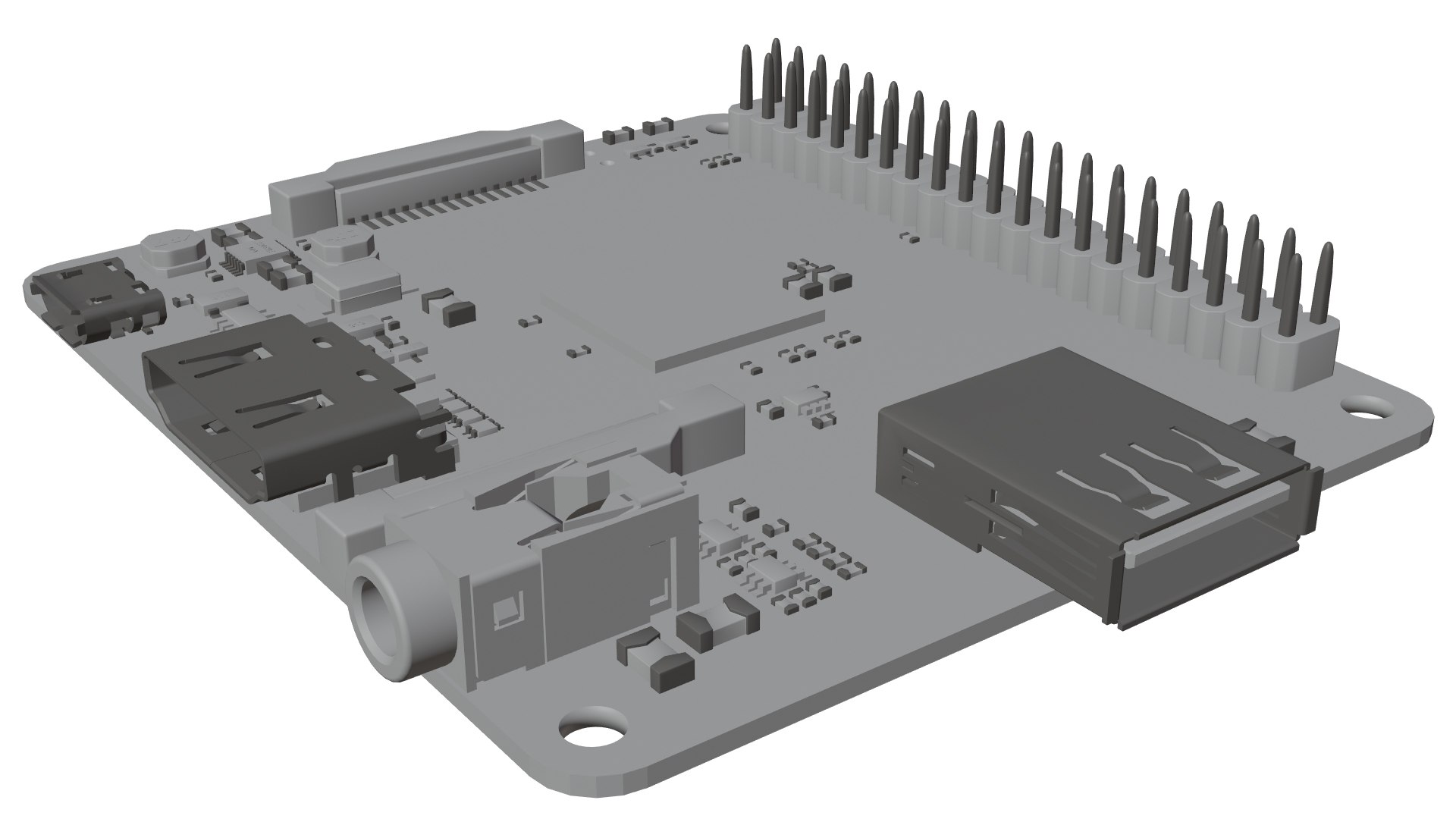 Raspberry Pi 1 A Model - TurboSquid 1770712