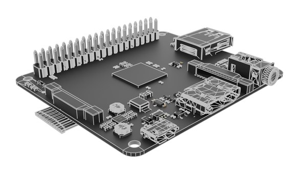 Raspberry pi 1 A model - TurboSquid 1770712
