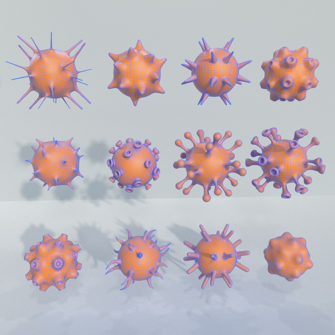 Viruses 3D - TurboSquid 1526464
