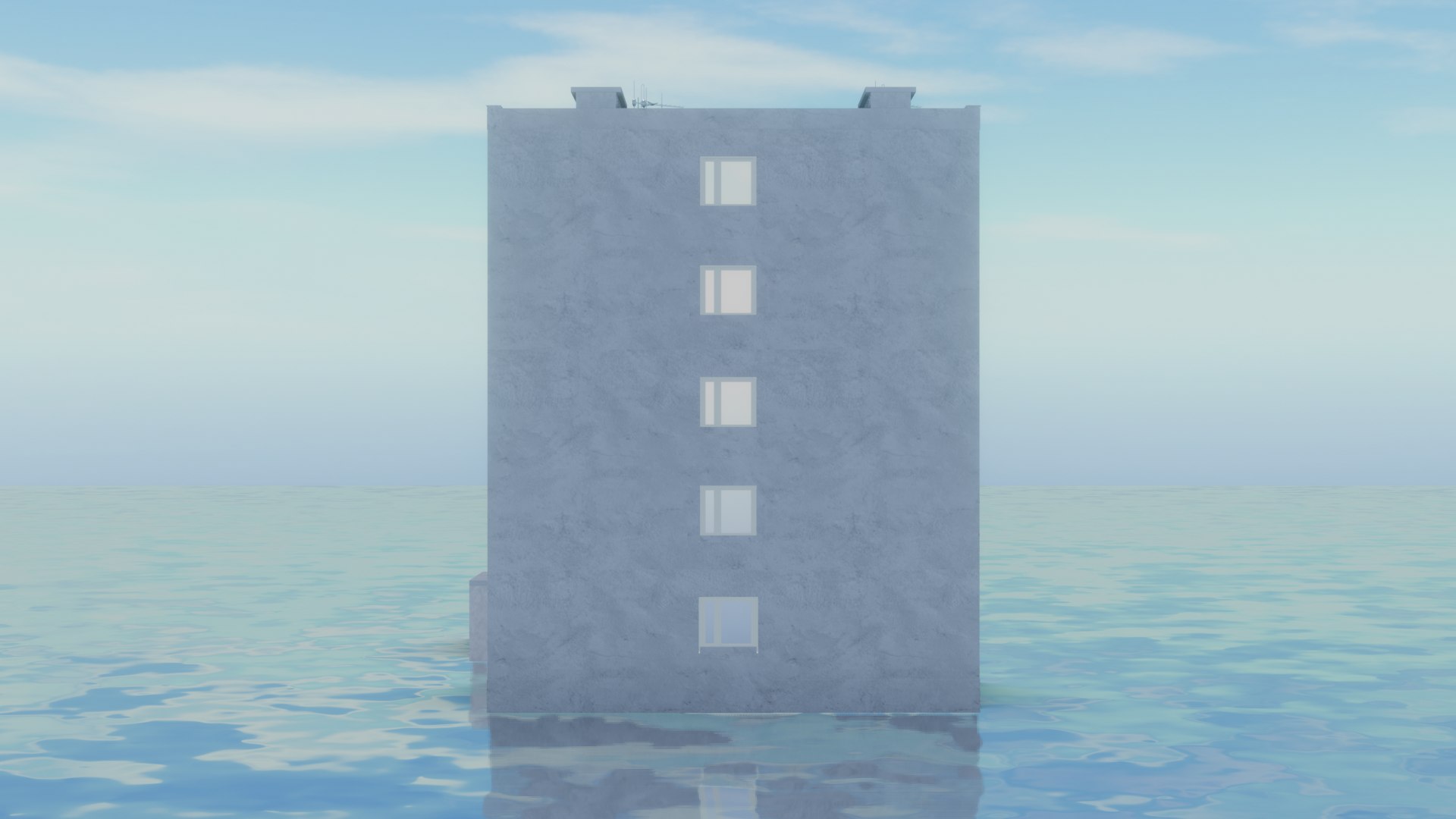 Block Flats 3D Model - TurboSquid 1542006