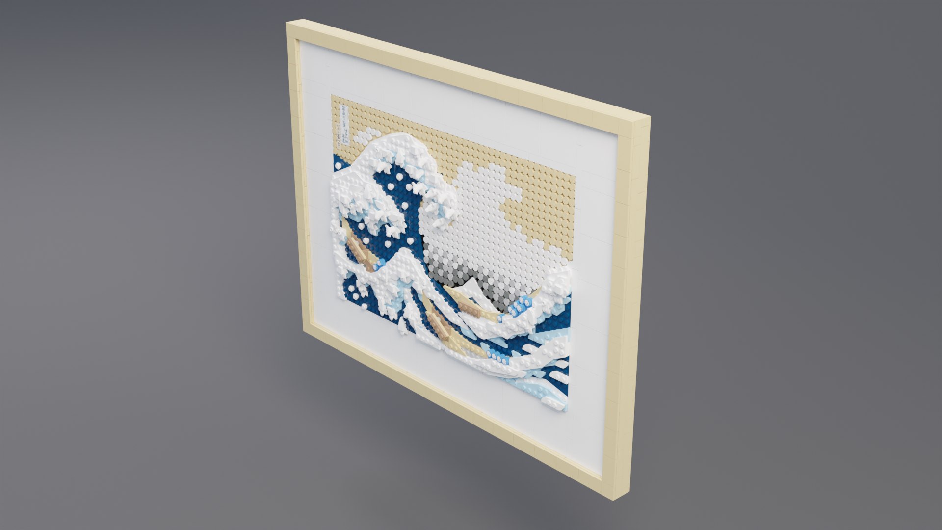 Lego ART - The Great Wave 3D Model - TurboSquid 2153362